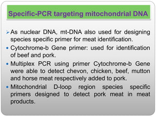meat species of animals identification .ppt