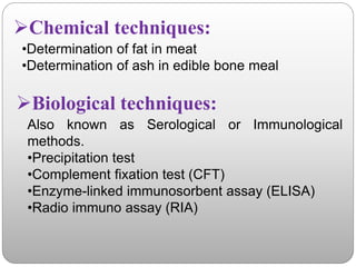 meat species of animals identification .ppt