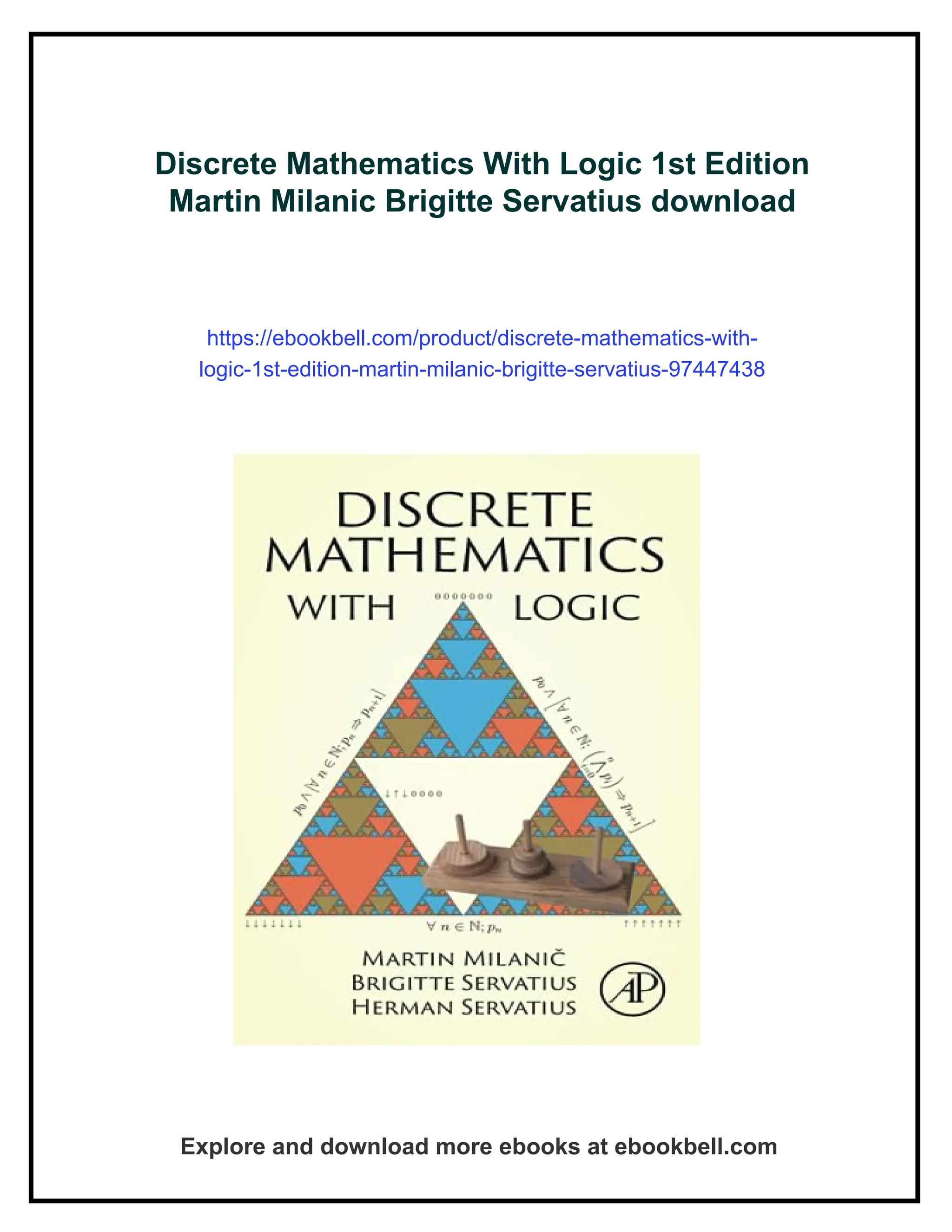 Discrete Mathematics With Logic 1st Edition Martin Milanic Brigitte ...