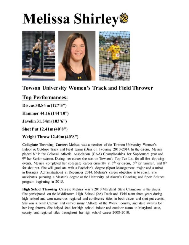 My athlete bio | PDF