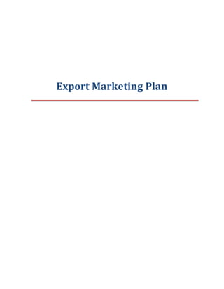 Export Plan | DOCX
