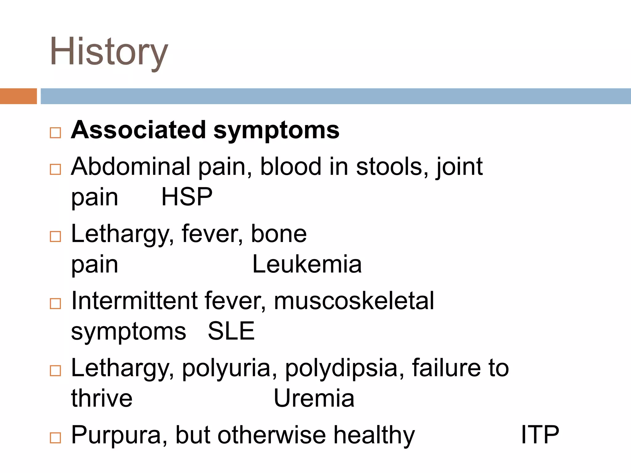 approach to child with purpura | PPTX