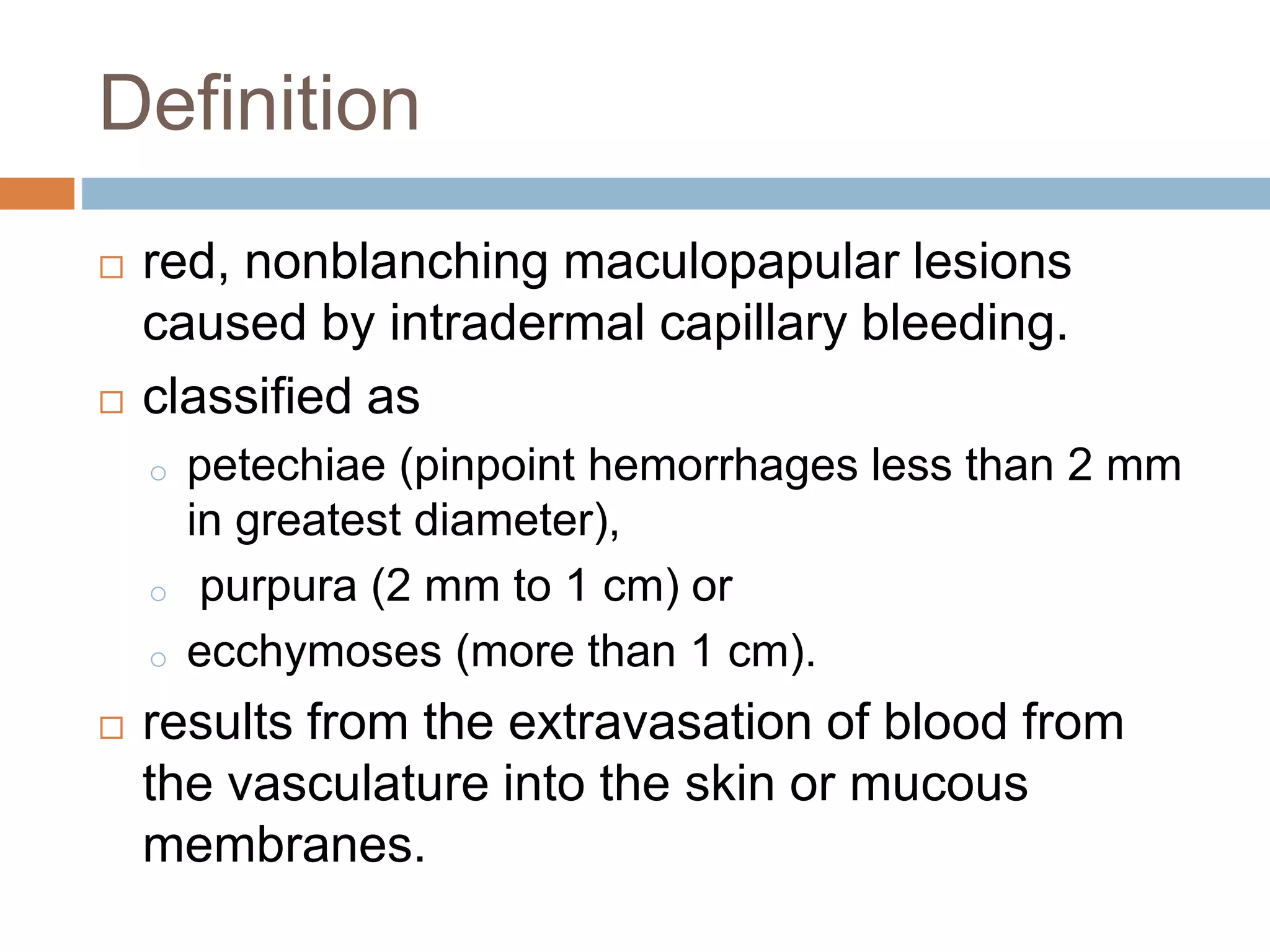 approach to child with purpura | PPTX
