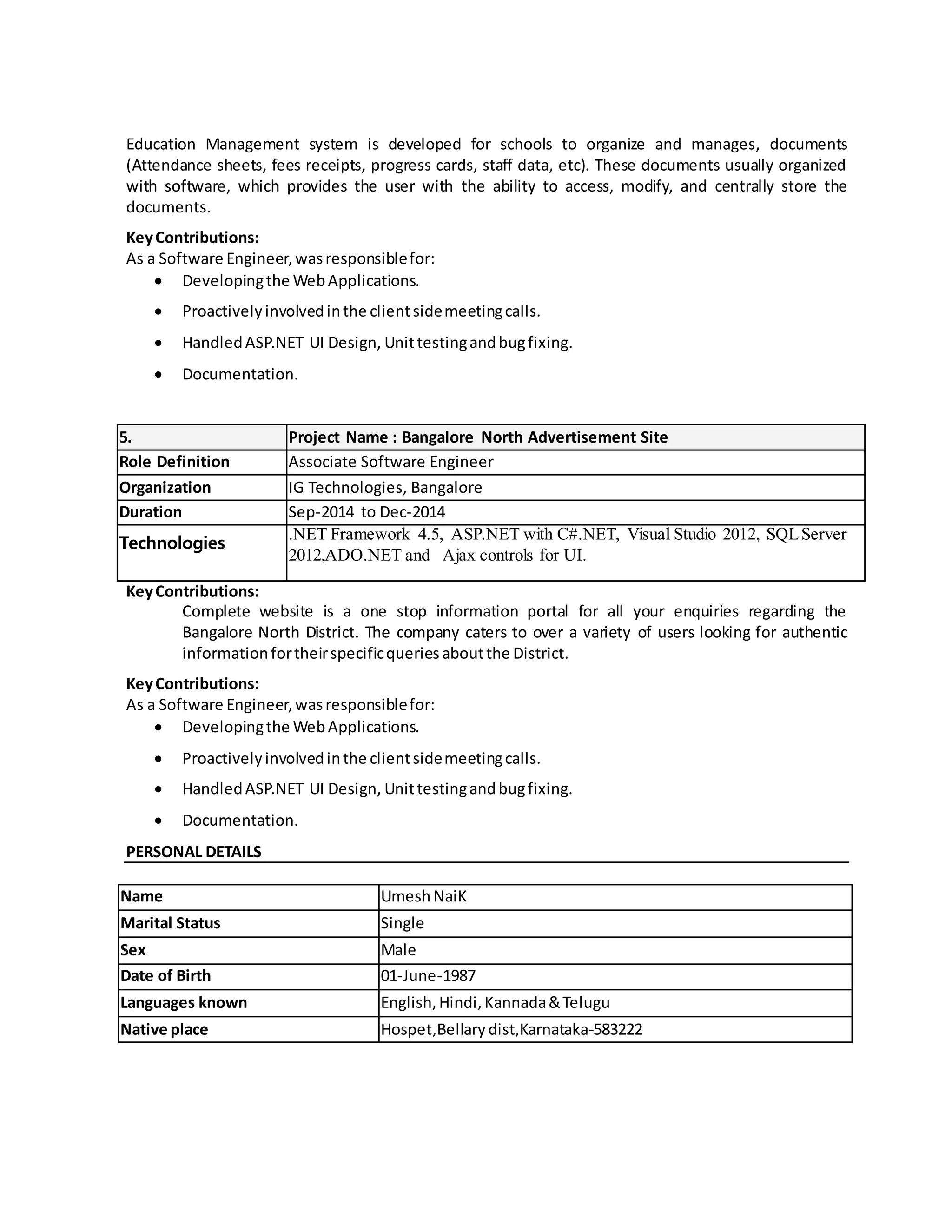 Umesh_Naik_Updated_Cv | PDF