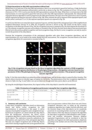 Examination of Ship Object Recognition in High Determination Sar ...