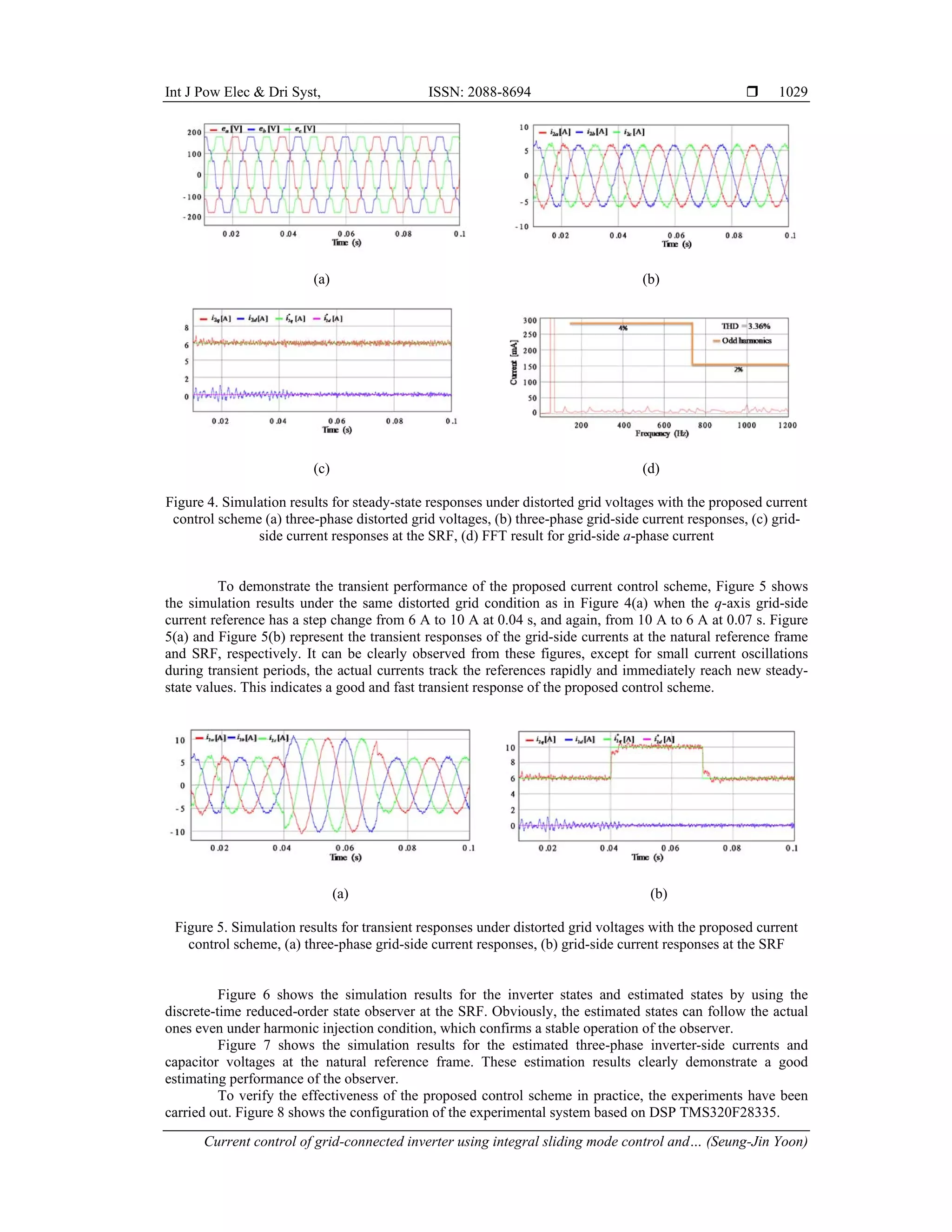 Current Control Of Grid Connected Inverter Using Integral Sliding Mode Control And Resonant