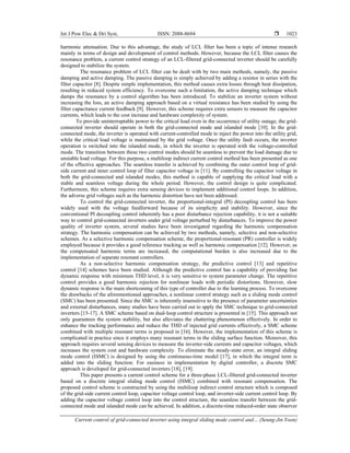 Current control of grid-connected inverter using integral sliding mode control and resonant ...