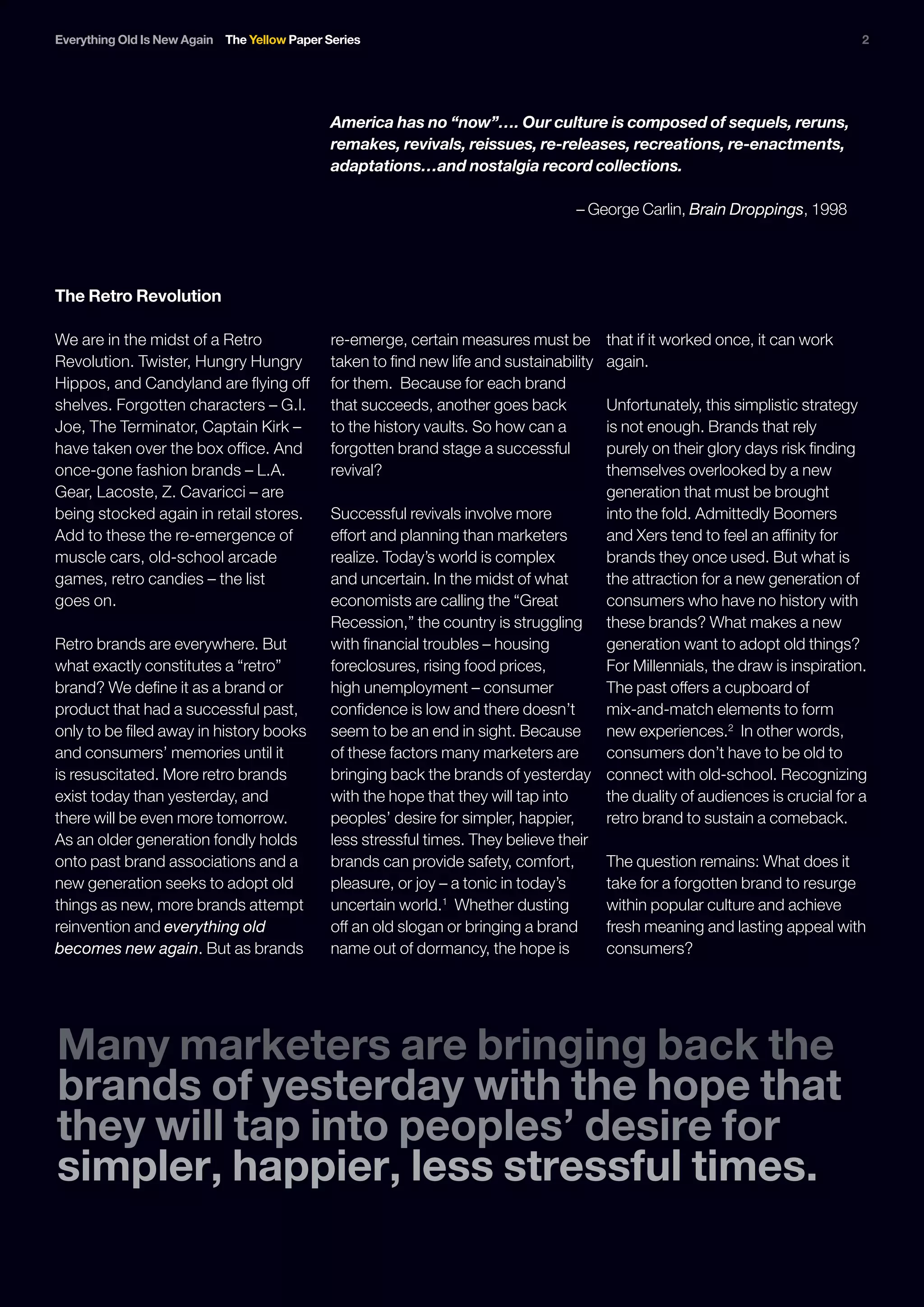 Retrobrands:Everything Old Is New Again | PDF