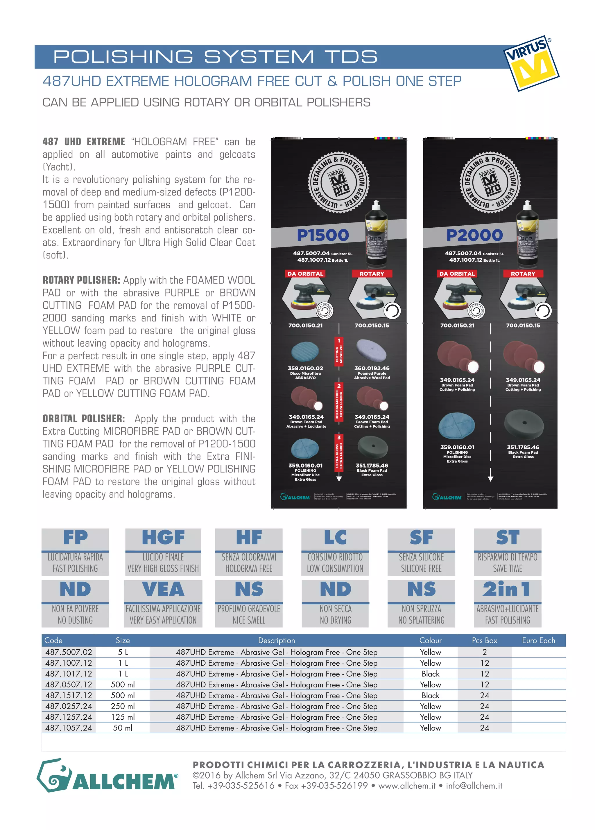487 UHD EXTREME - ONE STEP COMPOUND DATA SHEET | PDF