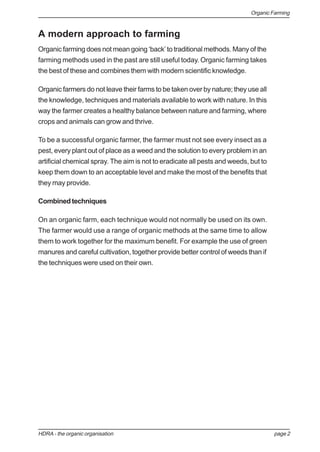 What is Organic Farming - The Basics ! | PDF