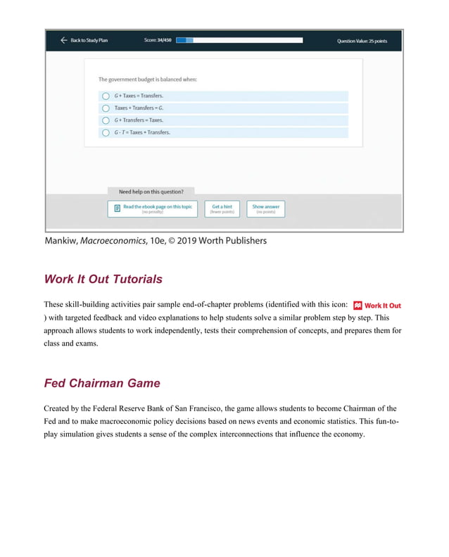 Macroeconomics 10th Edition N. Gregory Mankiw | PDF