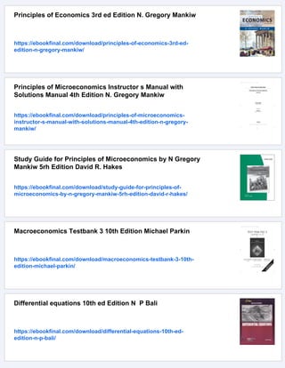 Macroeconomics 10th Edition N. Gregory Mankiw | PDF