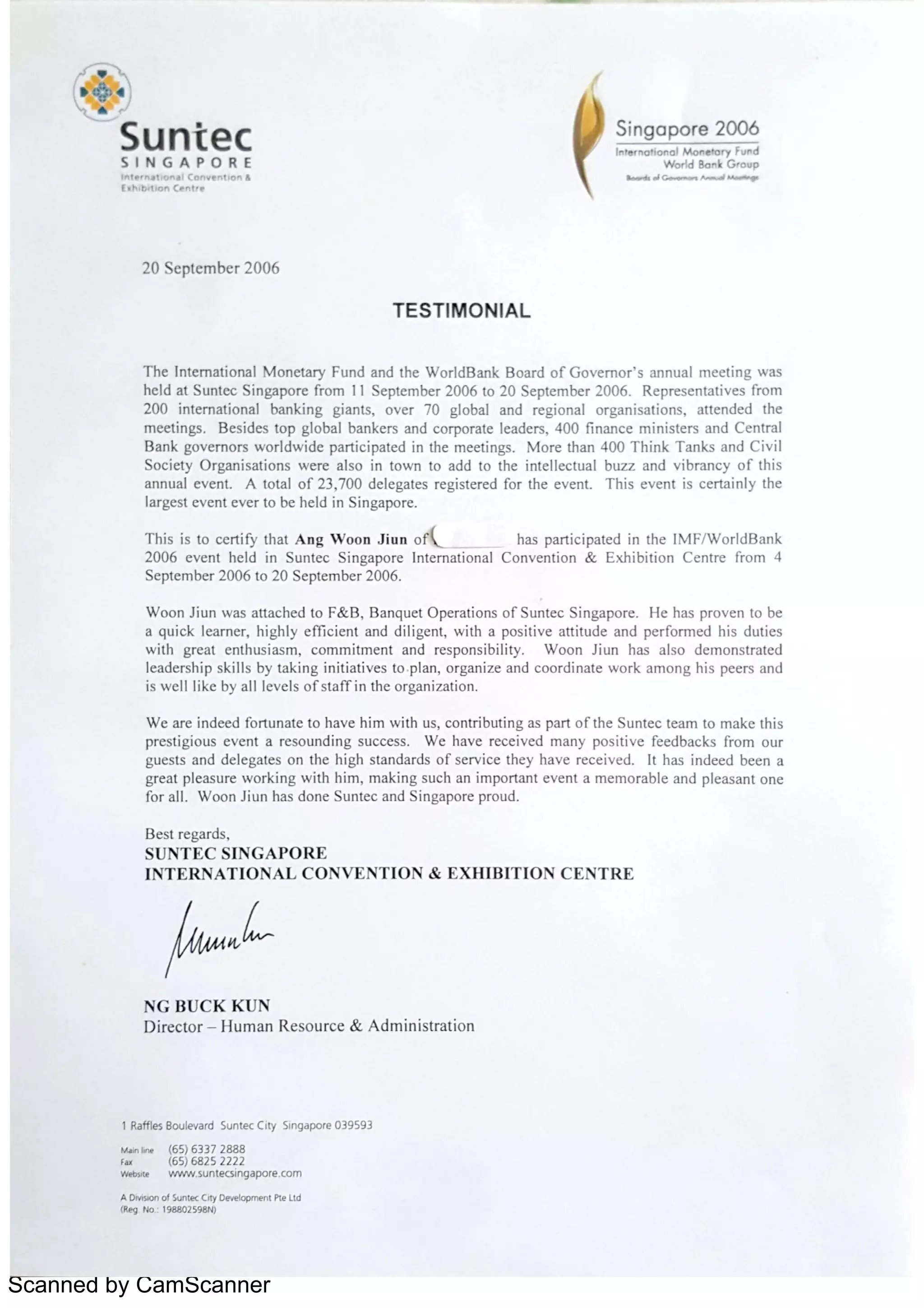 Suntec Testimonial | PDF