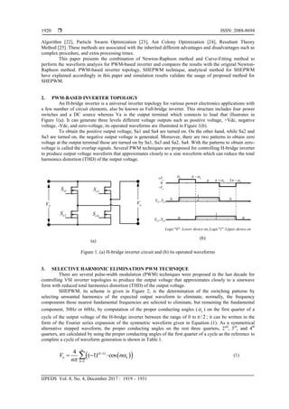 The Combination of Newton-Raphson Method and Curve-Fitting Method for PWM-based Inverter | PDF