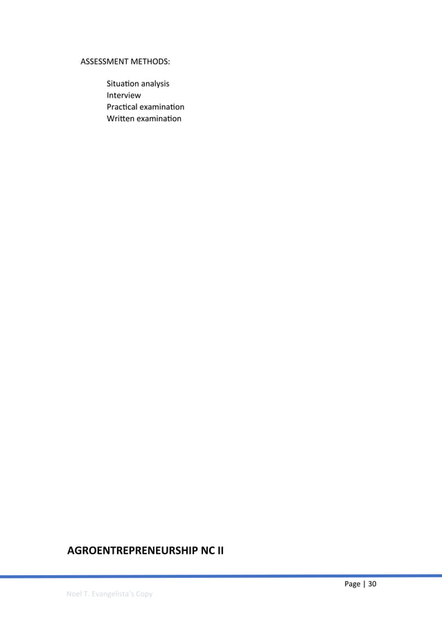 488794570-CBC-Agroentrepreneurship-NCII.pdf | Agriculture | Industries