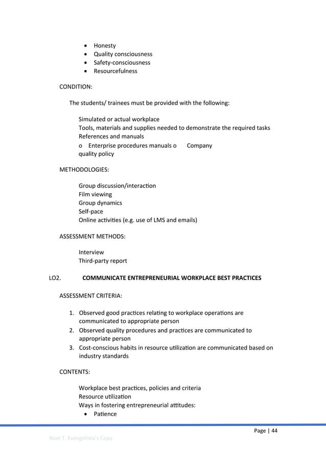 488794570-CBC-Agroentrepreneurship-NCII.pdf | Agriculture | Industries