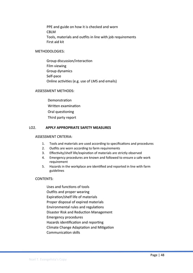 488794570-CBC-Agroentrepreneurship-NCII.pdf | Agriculture | Industries