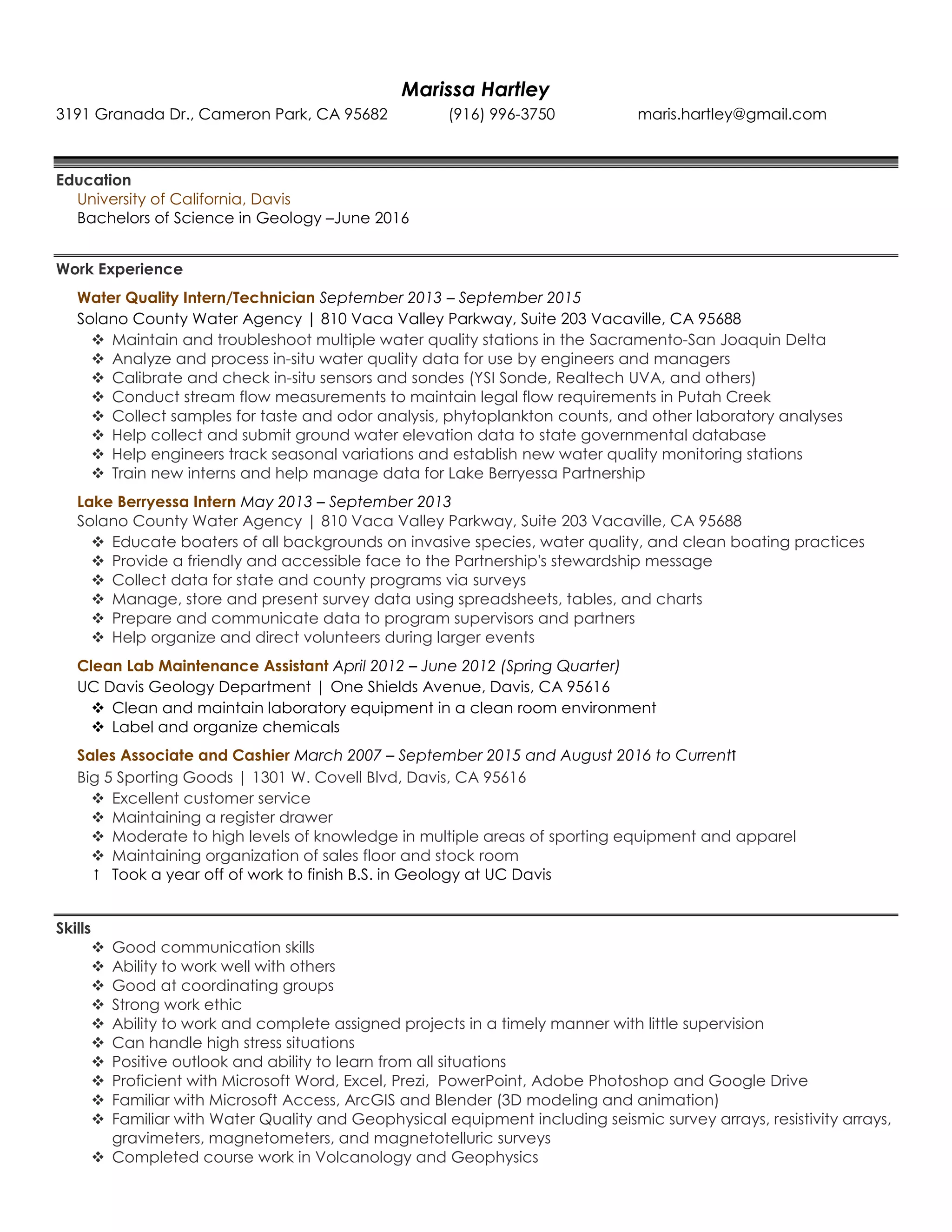 Geo Resume 8.15.16