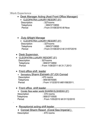 Ramadan C.V | DOC | Business Administration | Business
