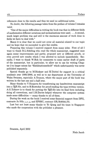 Pseudodifferential Operators And Markov Processes Generators And ...