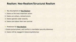 Theories of International Relations-Introduction | PPTX