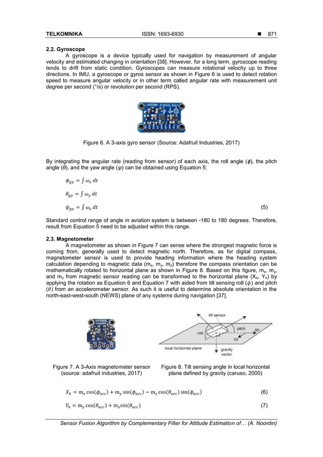 Sensor Fusion Algorithm By Complementary Filter For Attitude Estimation Of Quadrotor With Low