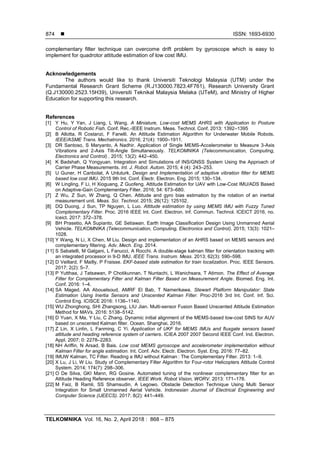 Sensor Fusion Algorithm by Complementary Filter for Attitude Estimation of Quadrotor with Low ...