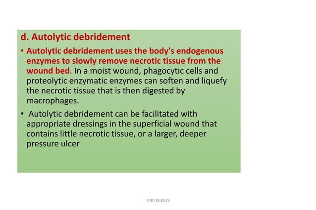 489056420-WOUND-DEBRIDEMENT-pptx.pptx | First Aid | Injuries