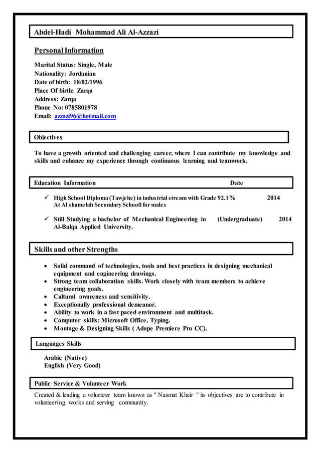 Abed Cv | PDF
