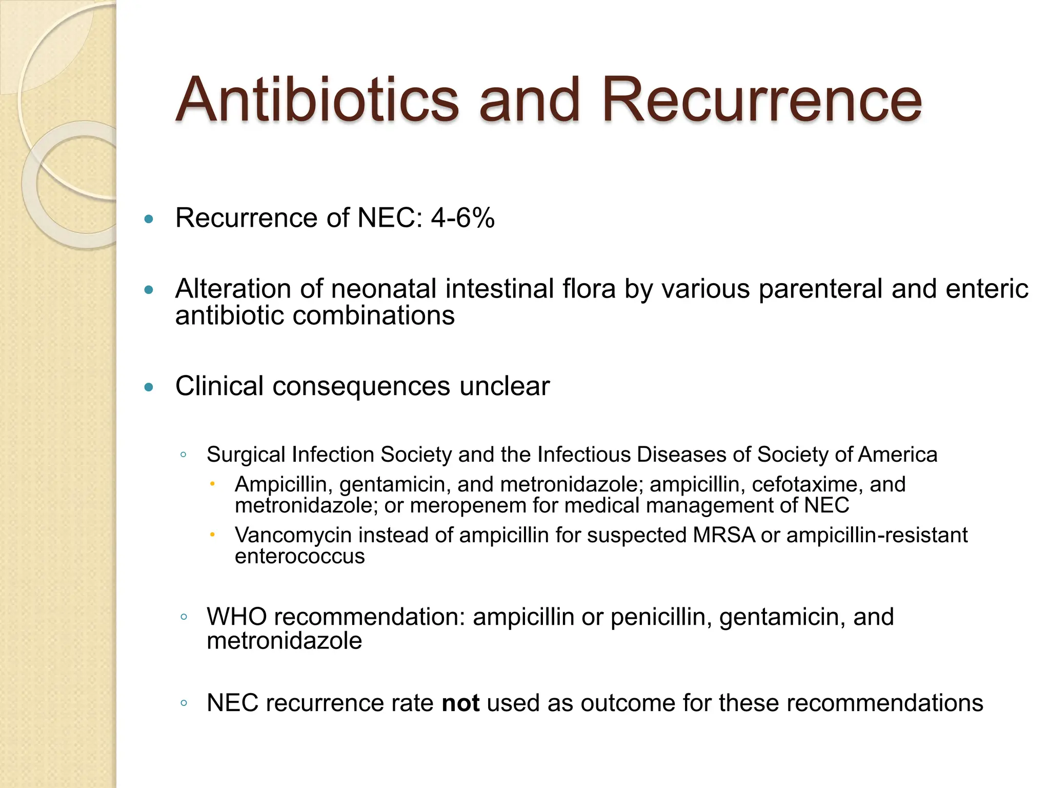 Revisión tratamiento de la enterocolitis necrosante | PPT