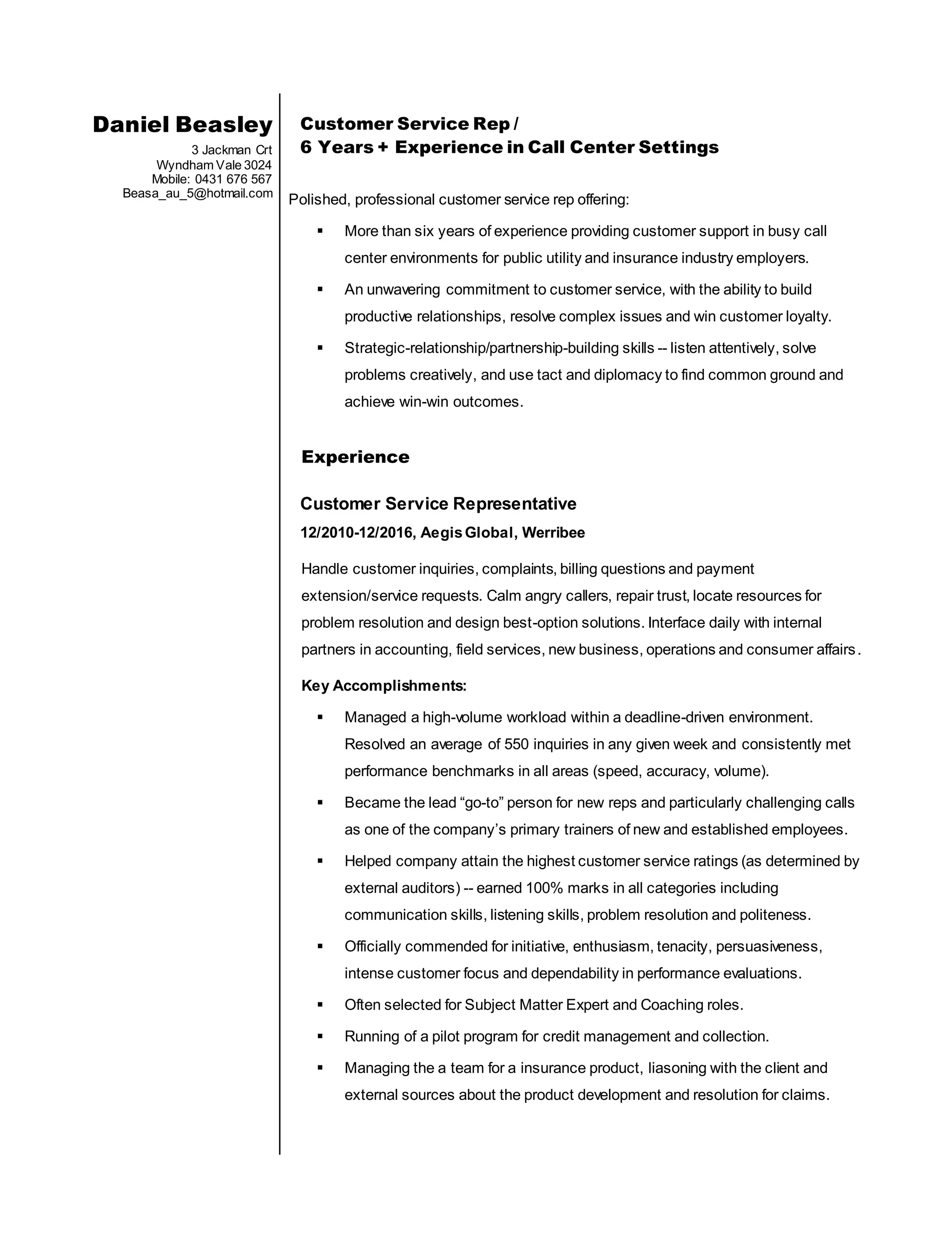 Daniel Beasley - Resume - Updated | DOCX