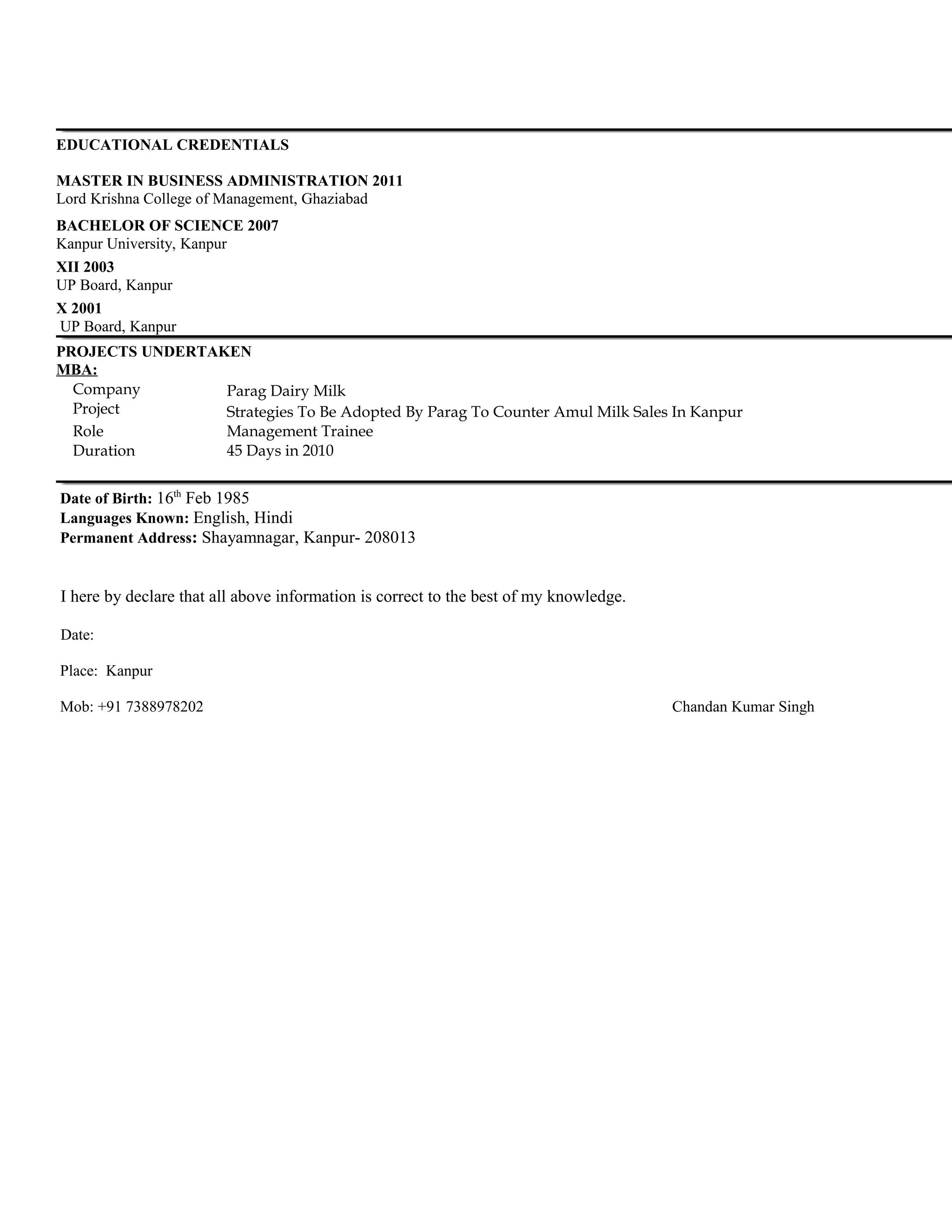 chandan CV | DOC