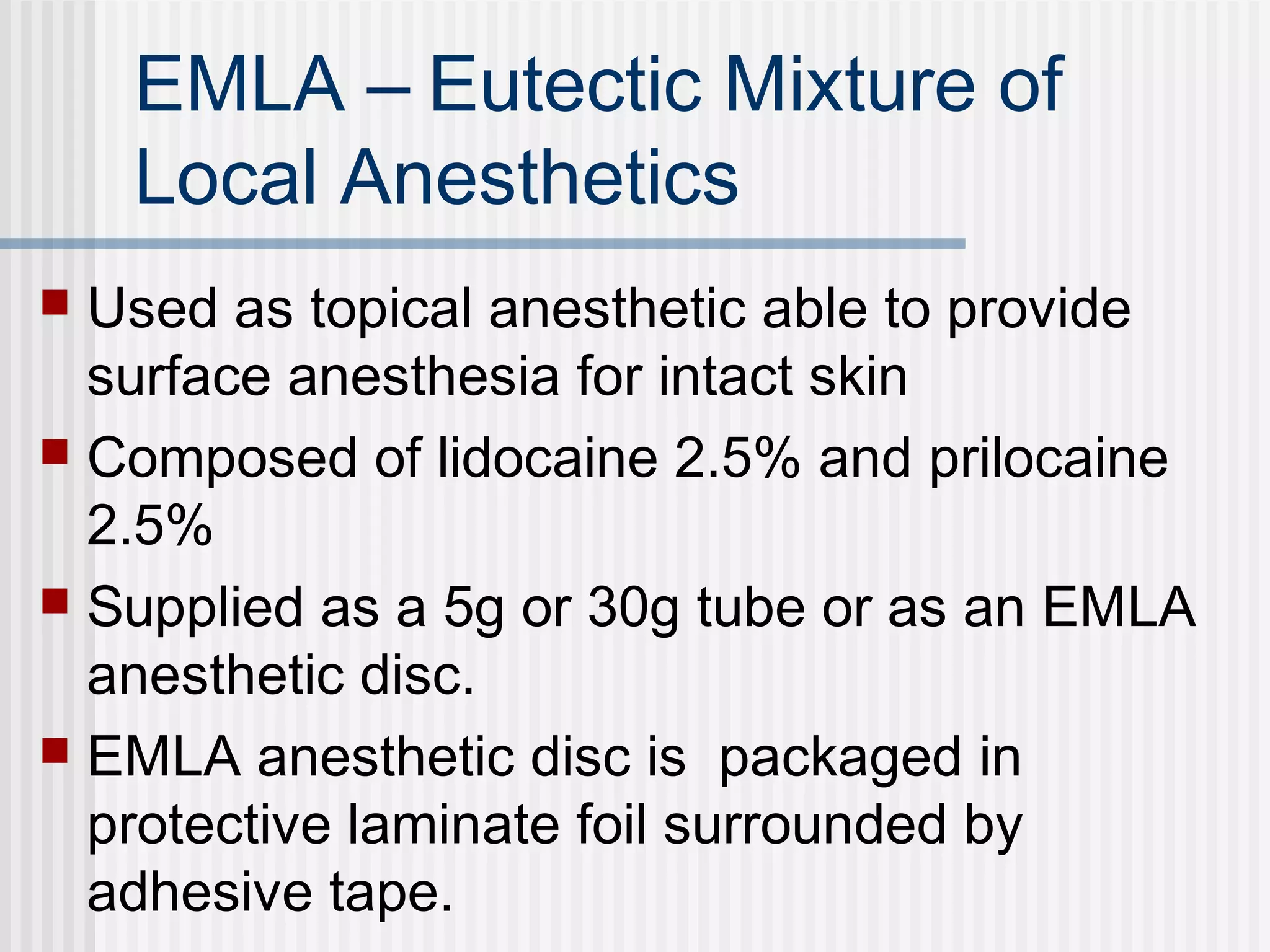 Recent advances in Local anesthesia | PPT