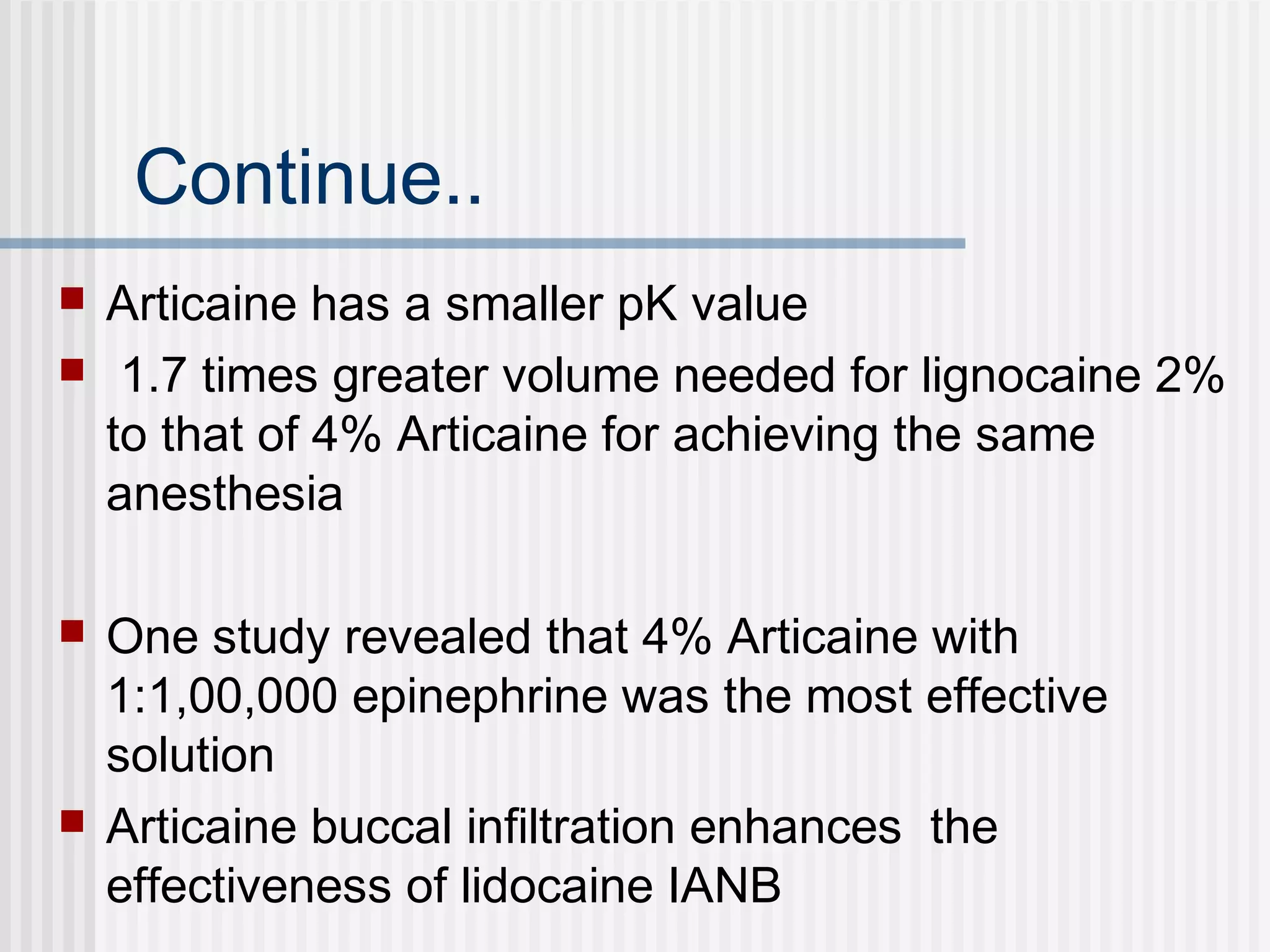 Recent advances in Local anesthesia | PPT