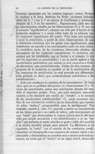 Piaget La formacion del simbolo en el nino | PDF