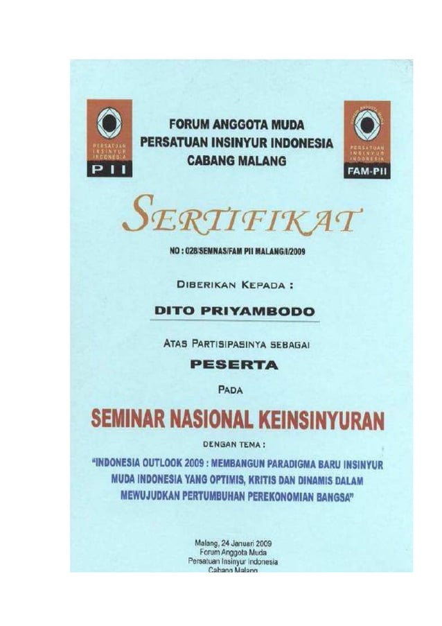 Dito priyambodo CV | PDF