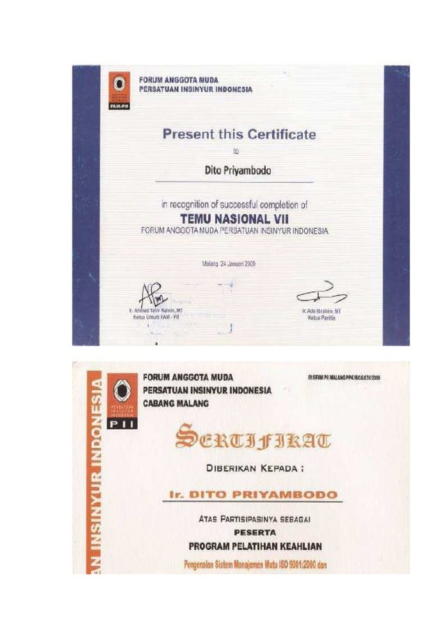 Dito priyambodo CV | PDF