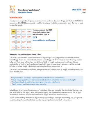 SEI - Myers Briggs | PDF
