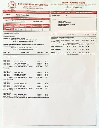 UGA Final Transcript | PDF