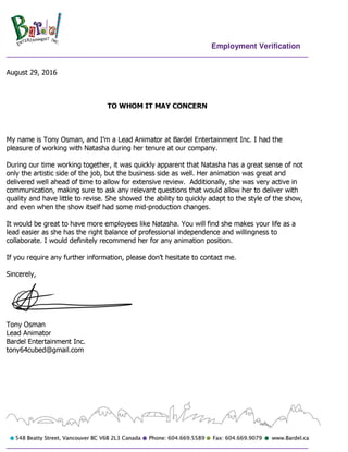 Natasha_Reference_Letter29AUG2016 | PDF