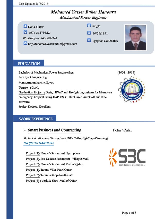 Mech.eng.mohamed yasser-2013 | PDF | Civil Engineering Industry | Industries