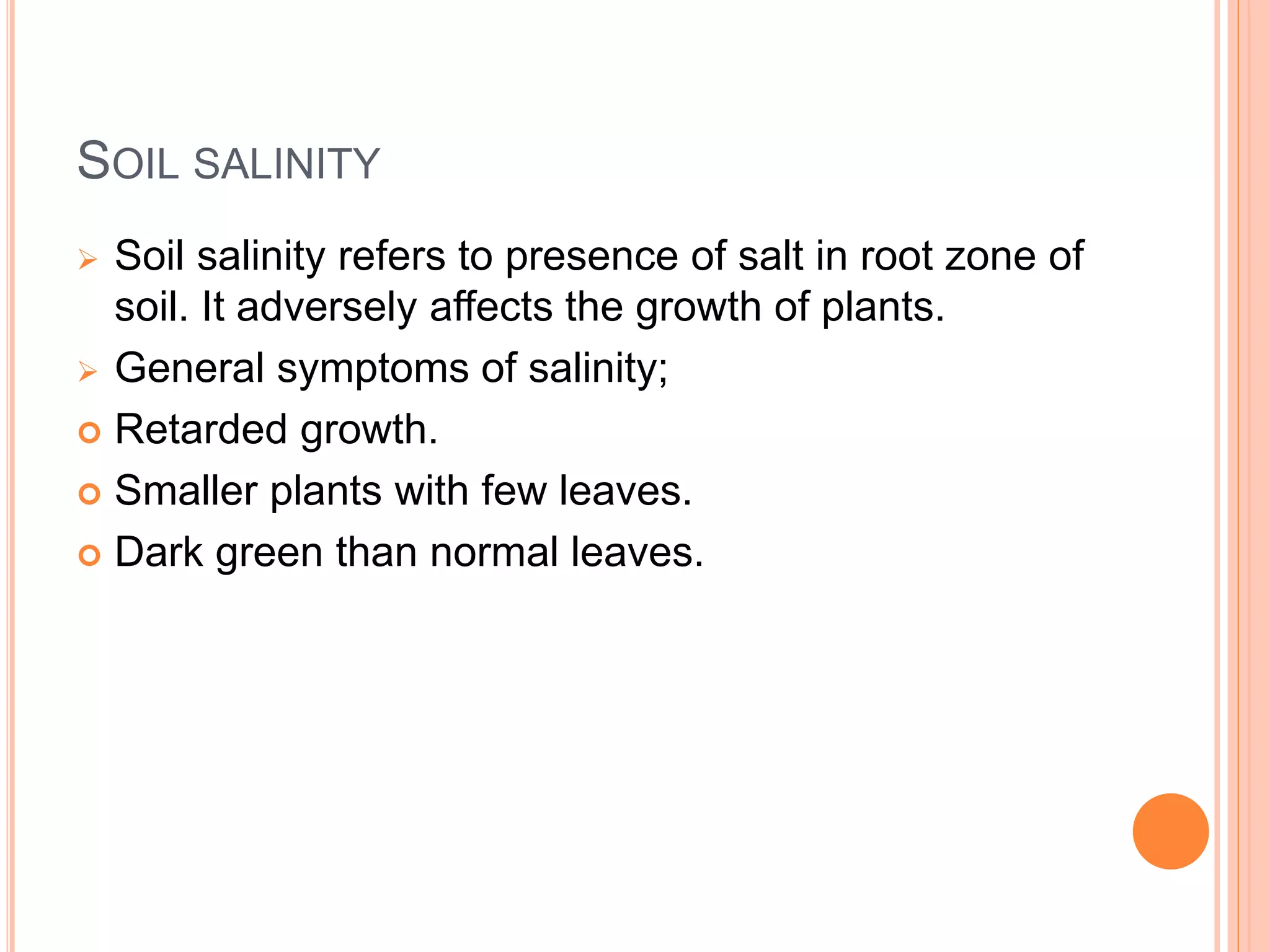 7-Waterlogging and salinity | PPTX