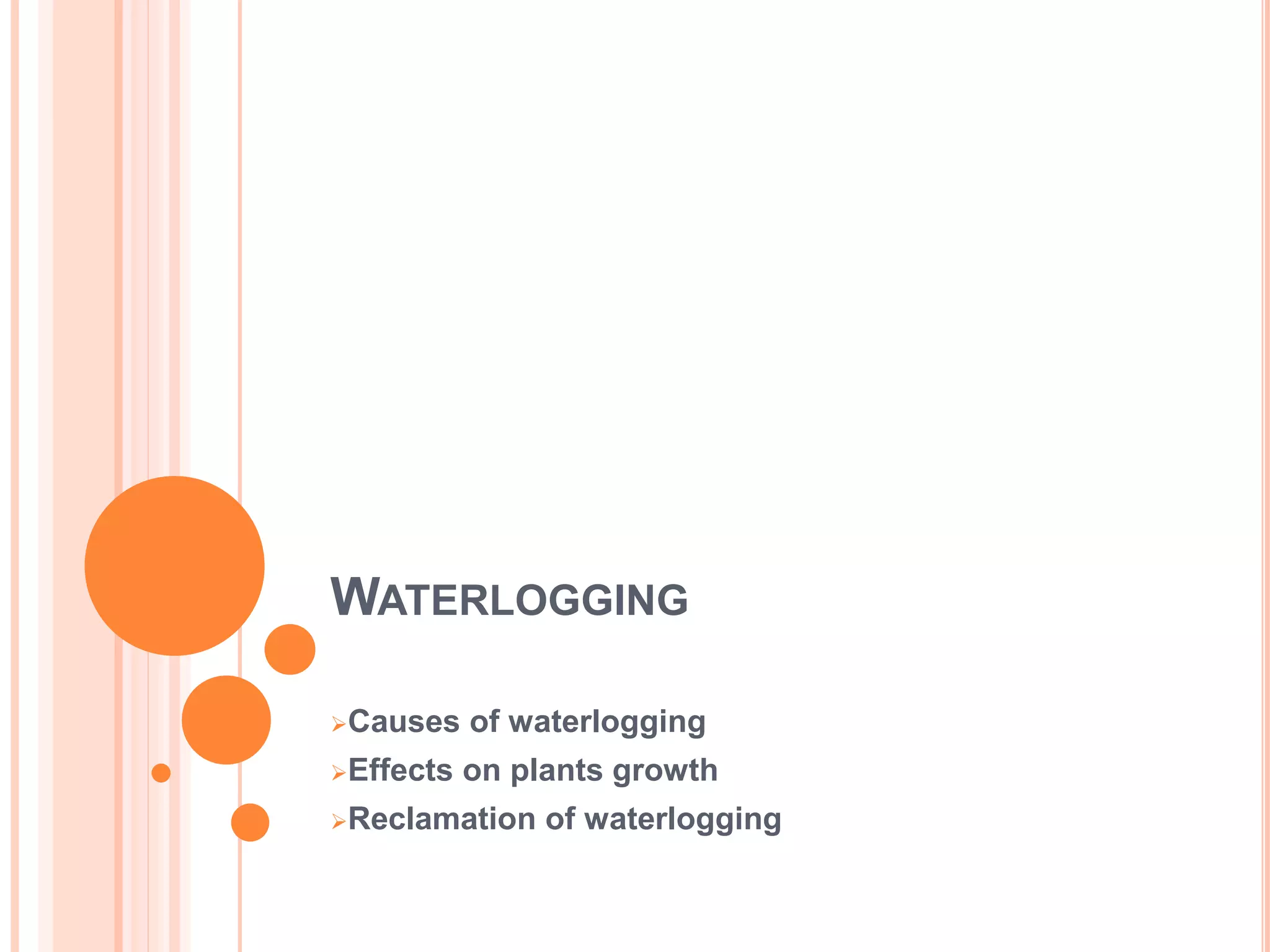 7-Waterlogging and salinity | PPTX