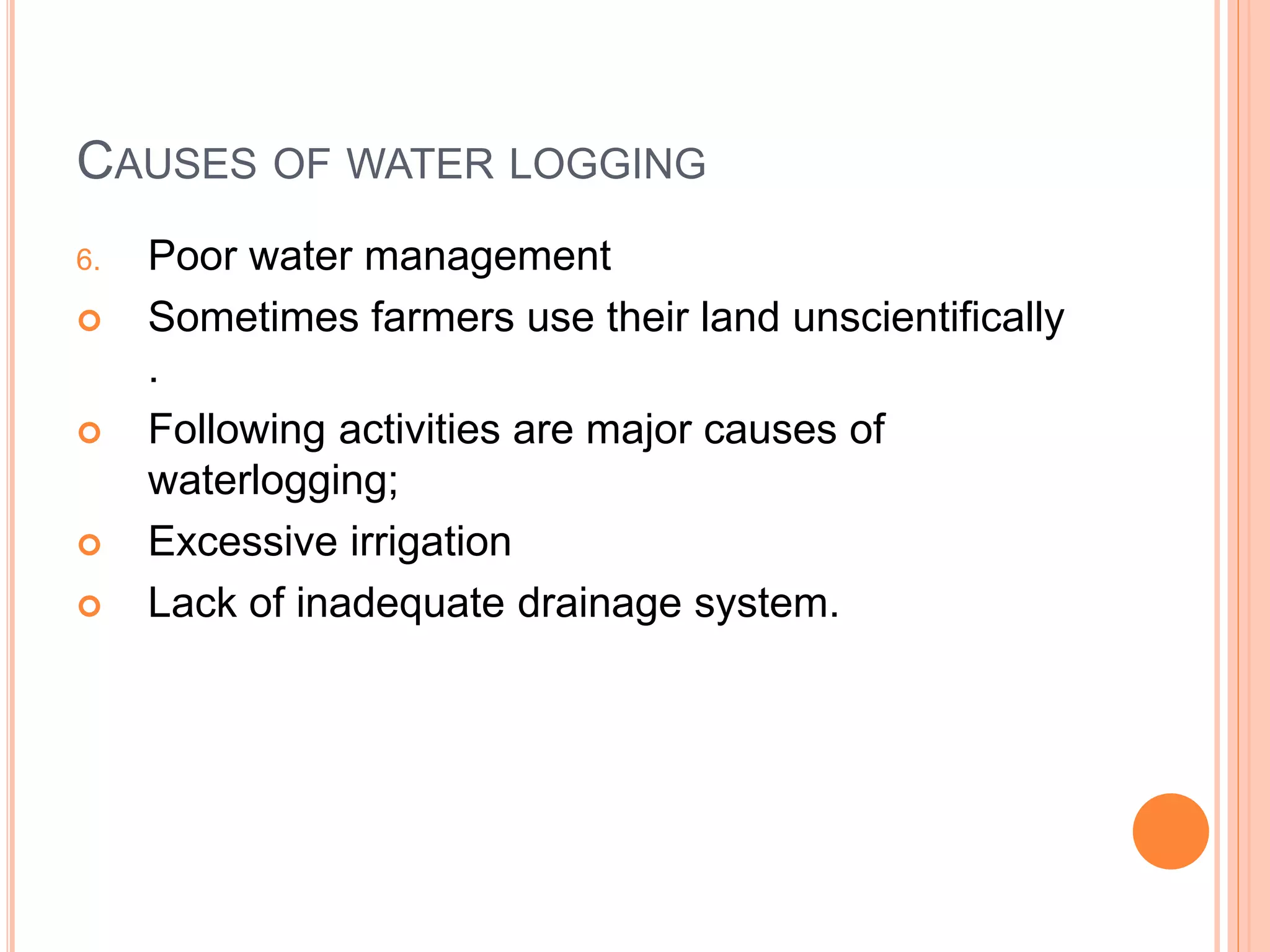 7-Waterlogging and salinity | PPTX