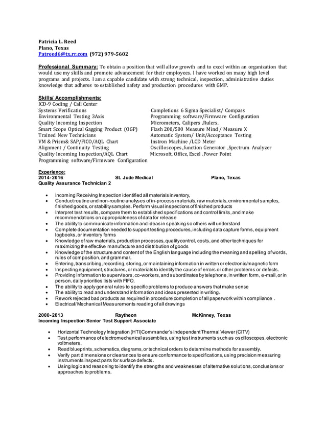 Patricia Reed ( Resume ) | DOCX