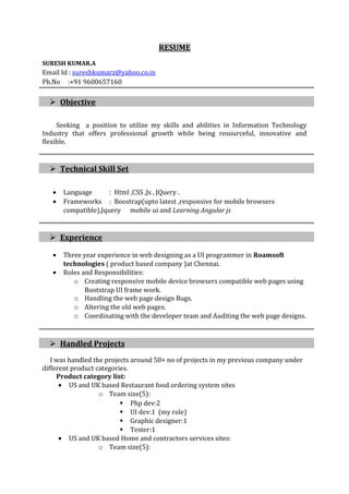 Suresh_UI_Resume-new | PDF