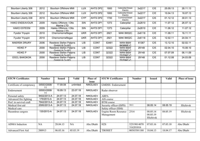 CV_Matvyeyev_Sergiy-CE-offshore | PPT