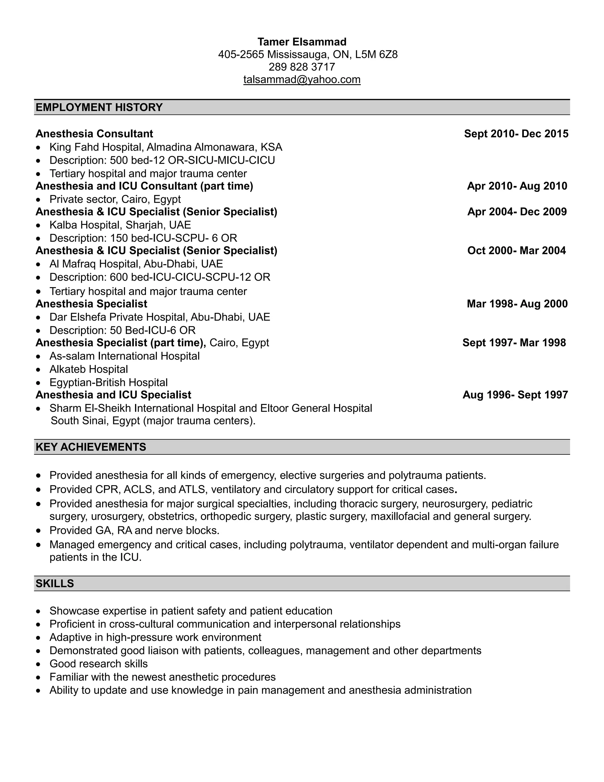 XXX FINAL Tamer cv 2016 @ | PDF