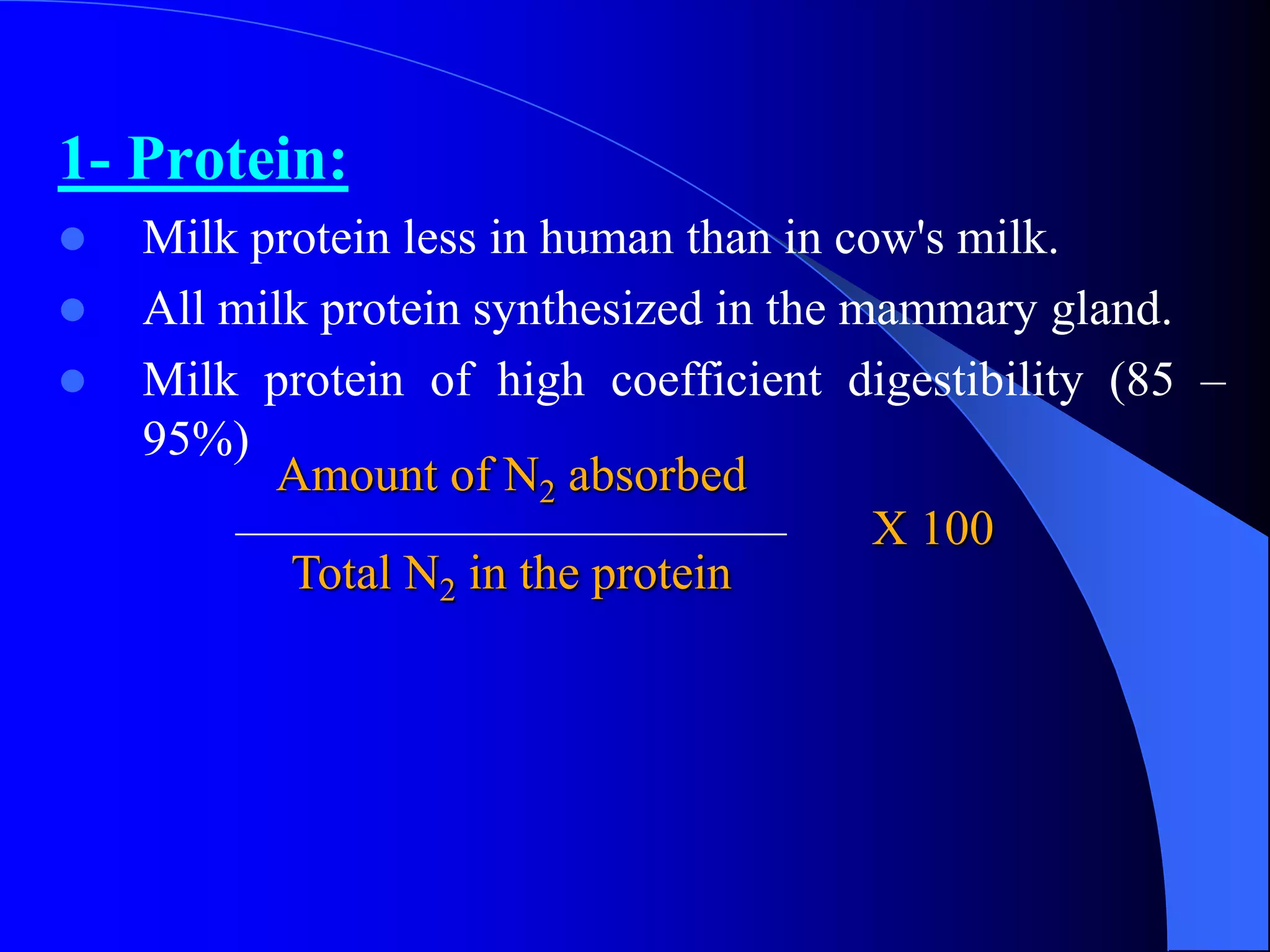 Composition and biosynthesis of milk component | PPTX