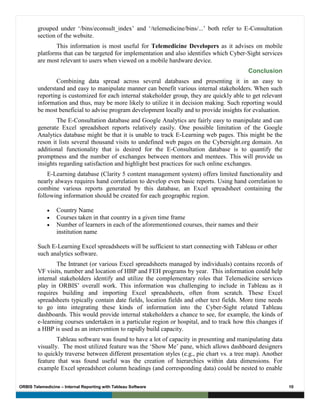 Internal Reporting with Tableau | PDF